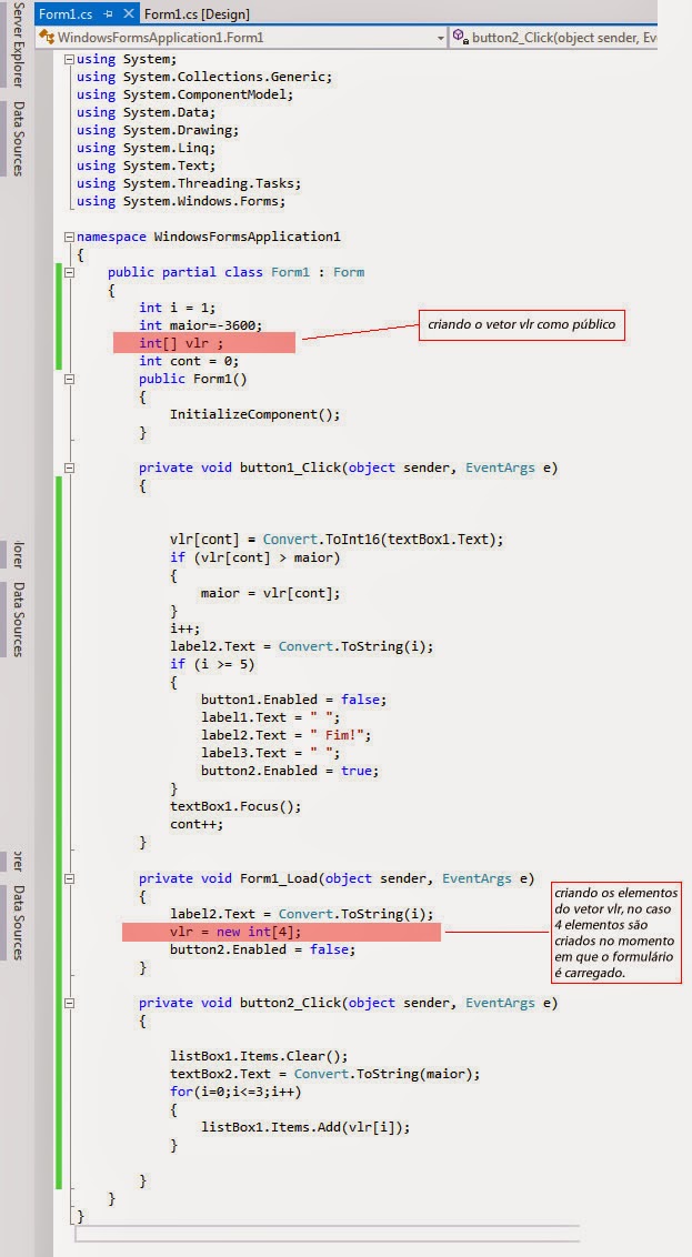 Universo Técnico: CSharp: Vetores