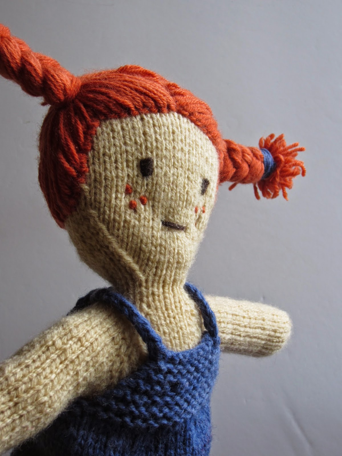 Finished knit - Pippi Longstocking
