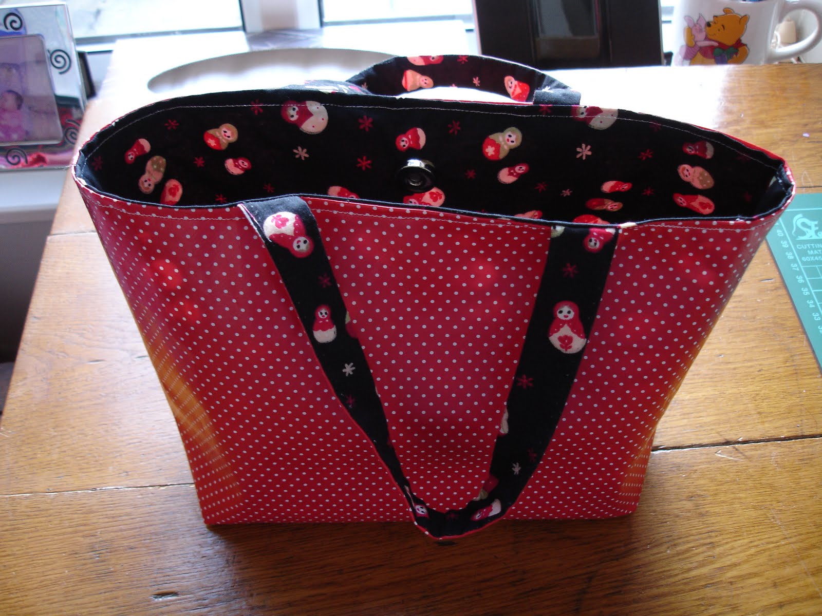 Tizzy Crafts: Red Spotty bags