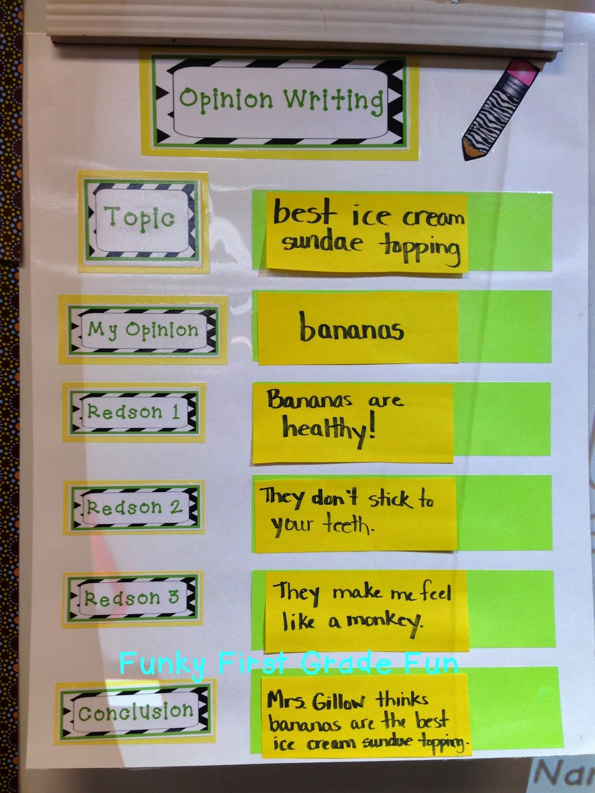 Funky First Grade Fun: Opportunities for Opinion Writing