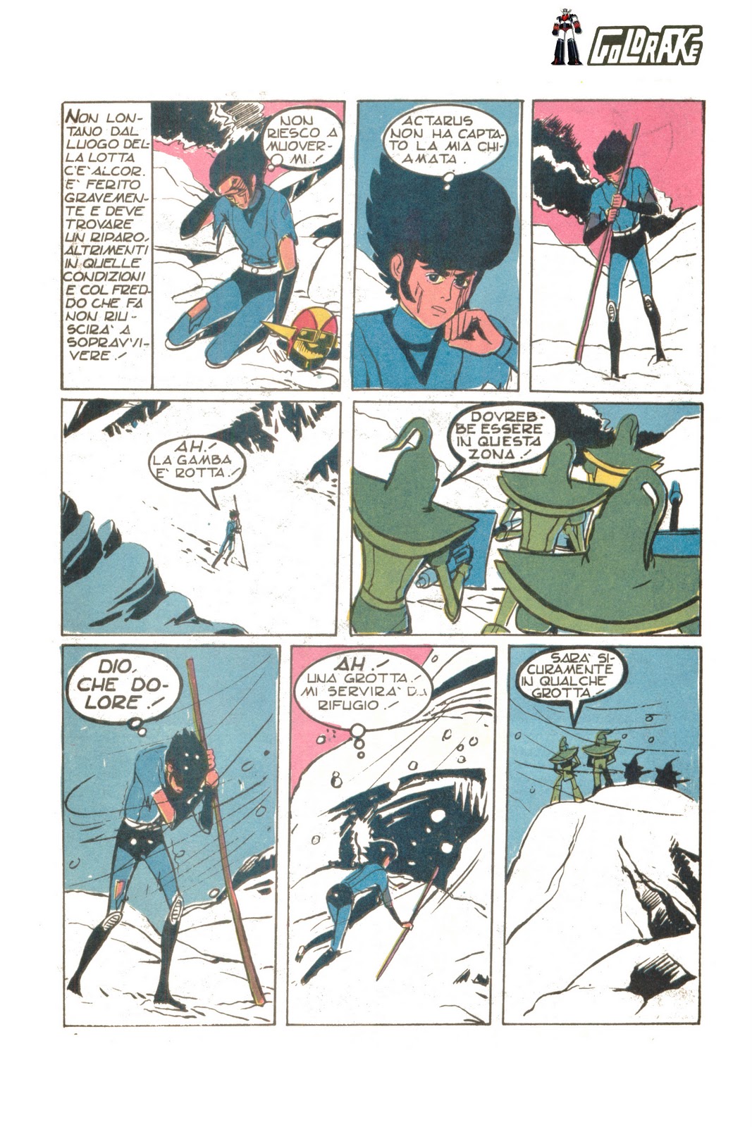 I MANGA ITALIANI: Goldrake - #05 - La Minaccia viene dalla Montagna (2a ...