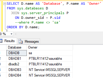 Knowledge Sharing: Scripting SQL Server Database Owners