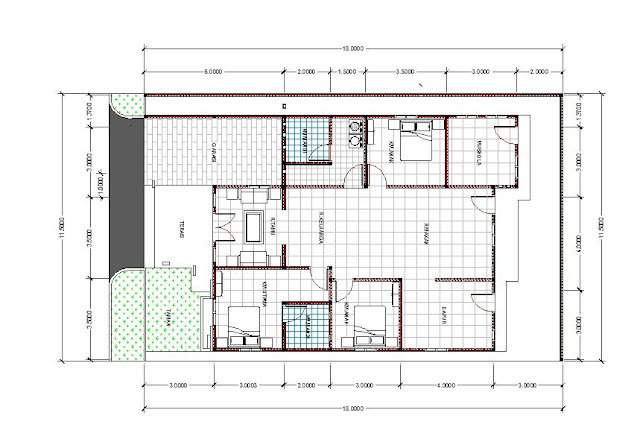 Download File Denah Rumah Untuk AutoCad 2010 .Dwg - WANZ PEDIA ID