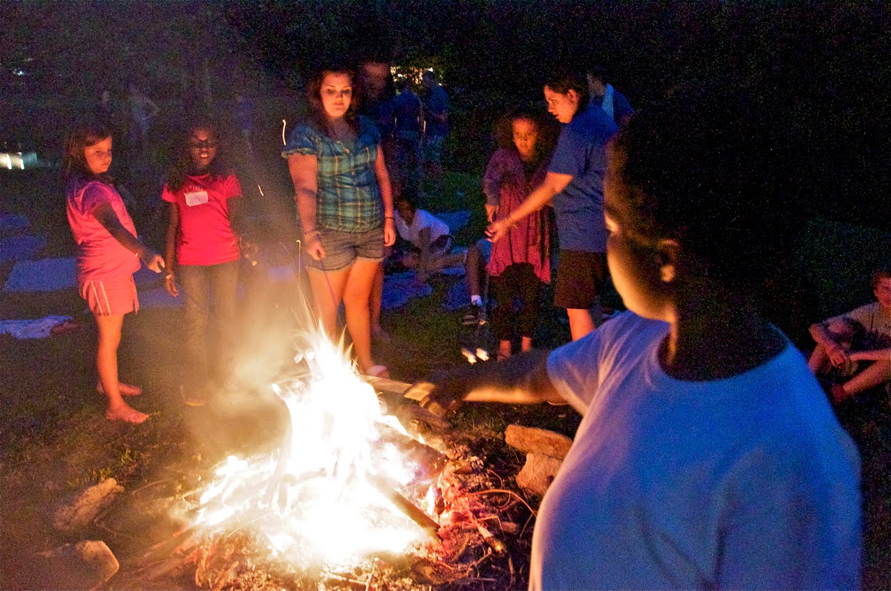 Camp Our Time: Day 1: Evening Bonfire! Camp Our Time Officially Begins!