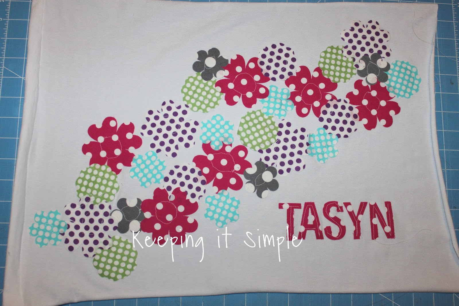 Flower Applique Travel Sized Pillow Case Made with Spellbinders ...