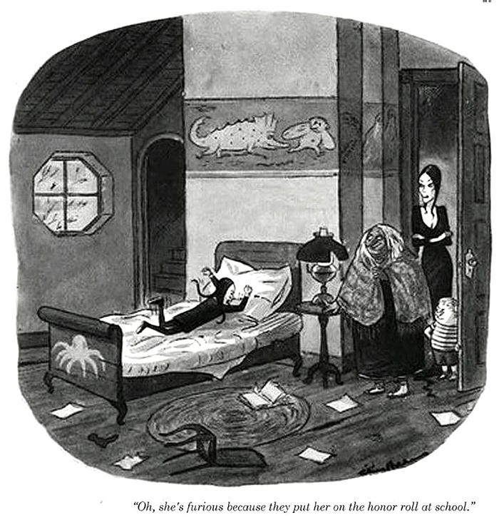 Hairy Green Eyeball 3: Chas Addams early 1950s