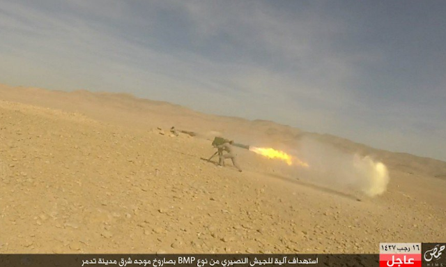 Syrian War Blog: ISIS HJ-8 Anti-tank Missiles