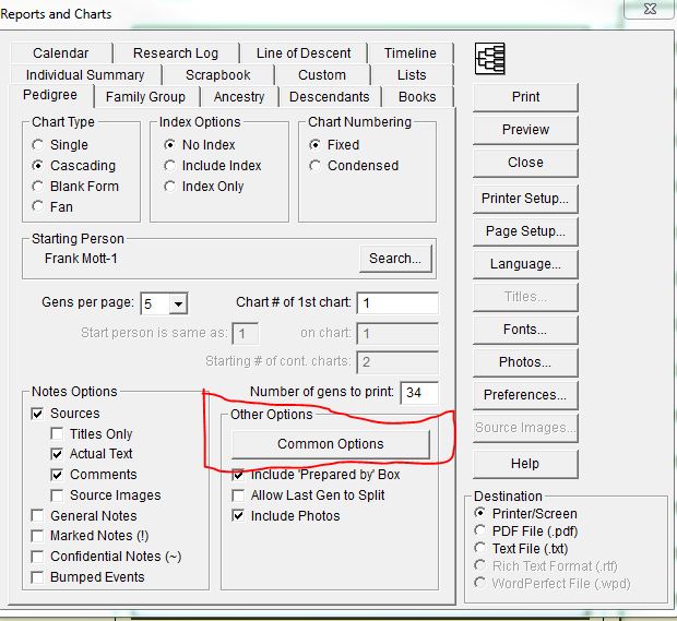 Cues & Clues for AQ: Common Options
