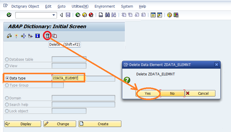 Learn SAP-ABAP online for Free.........: Create/Change/Delete a 'Data ...