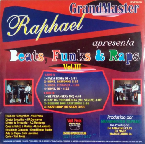 GRANDMASTER RAPHAEL APRESENTA BEATS, FUNKS & RAPS VOL.III - 1993 - Site ...