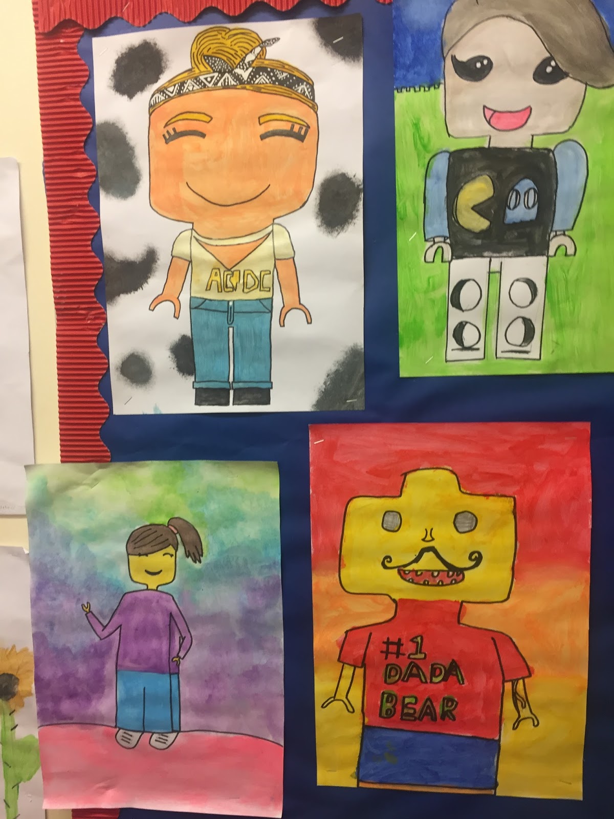 Ms Wards Classroom: Lego Self-Portrait Art