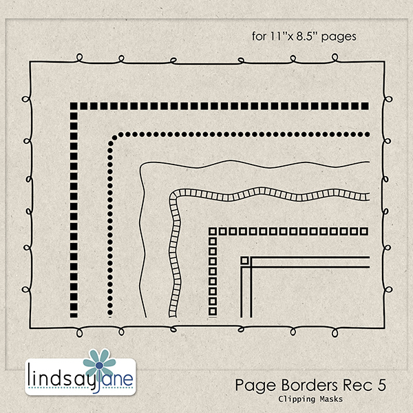 Lindsay Jane Designs: Page Borders 33 and 34