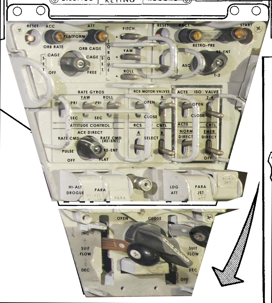 Gemini B cockpit layout