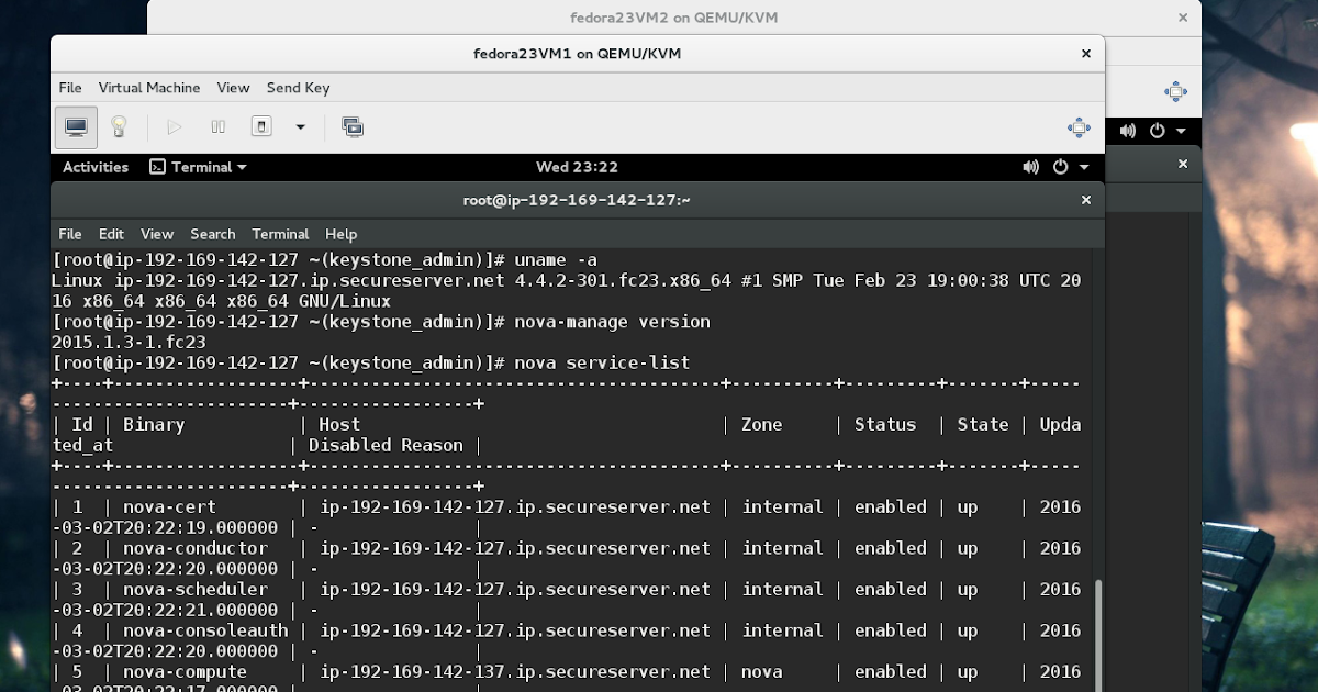 Openstack RDO && KVM Hypervisor: RDO Kilo ML2&OVS&VLAN Mutti Node Deployment on Fedora 23