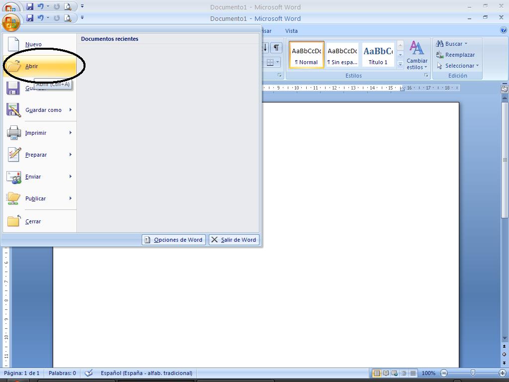 FENIX WORD: *Microsoft Word 2007*