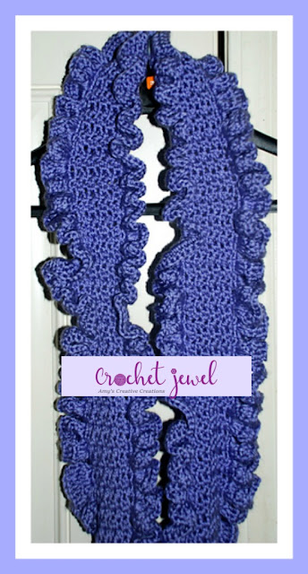 Amy's Crochet Creative Creations: Crochet Ruffle Scarf
