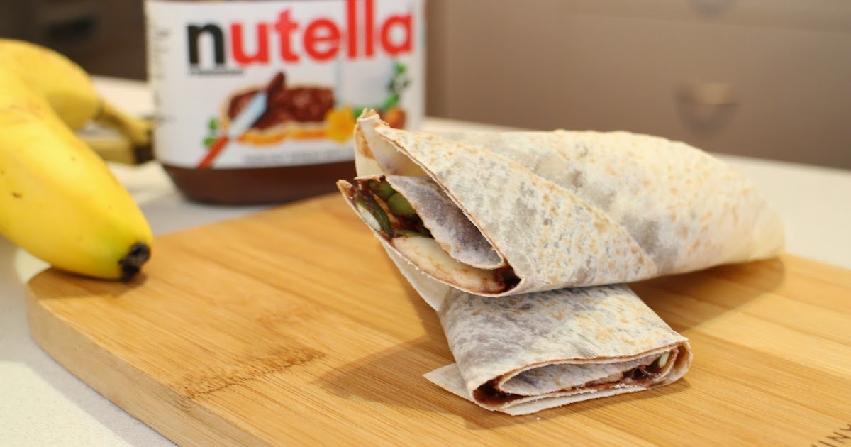 Healthy Nutella Wrap w/ Banana & Pepitas