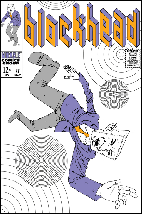 tea-powered scribbles: classic miracle comics: blockhead #27