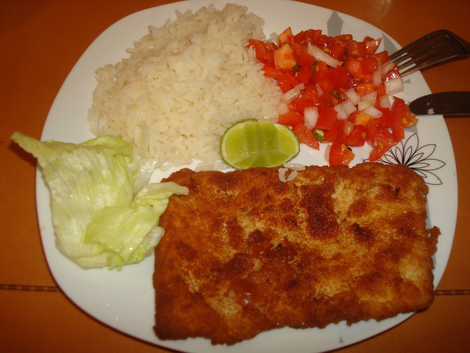 sancarlosfortin: rico filete de pescado cazon empanizado con arroz ...