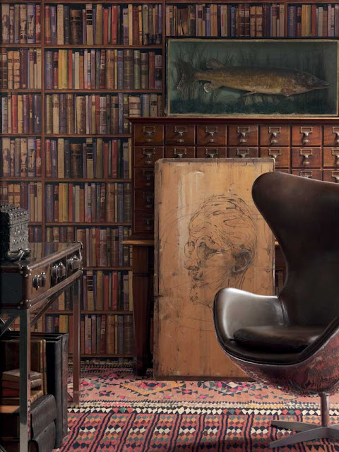 Bookshelf: Library wallpaper