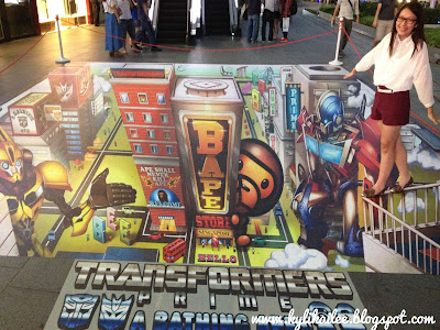 Aloha From Singapore!: Bape x Transformers 3D Street Mural