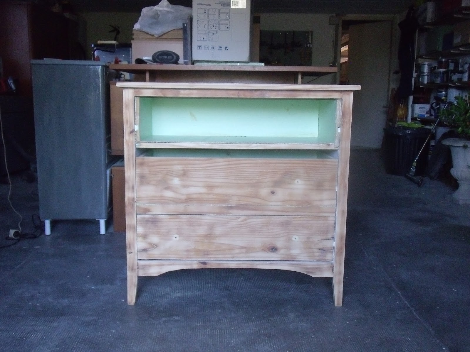 Bricotransferts de Pascale: Transformer une commode en meuble télé