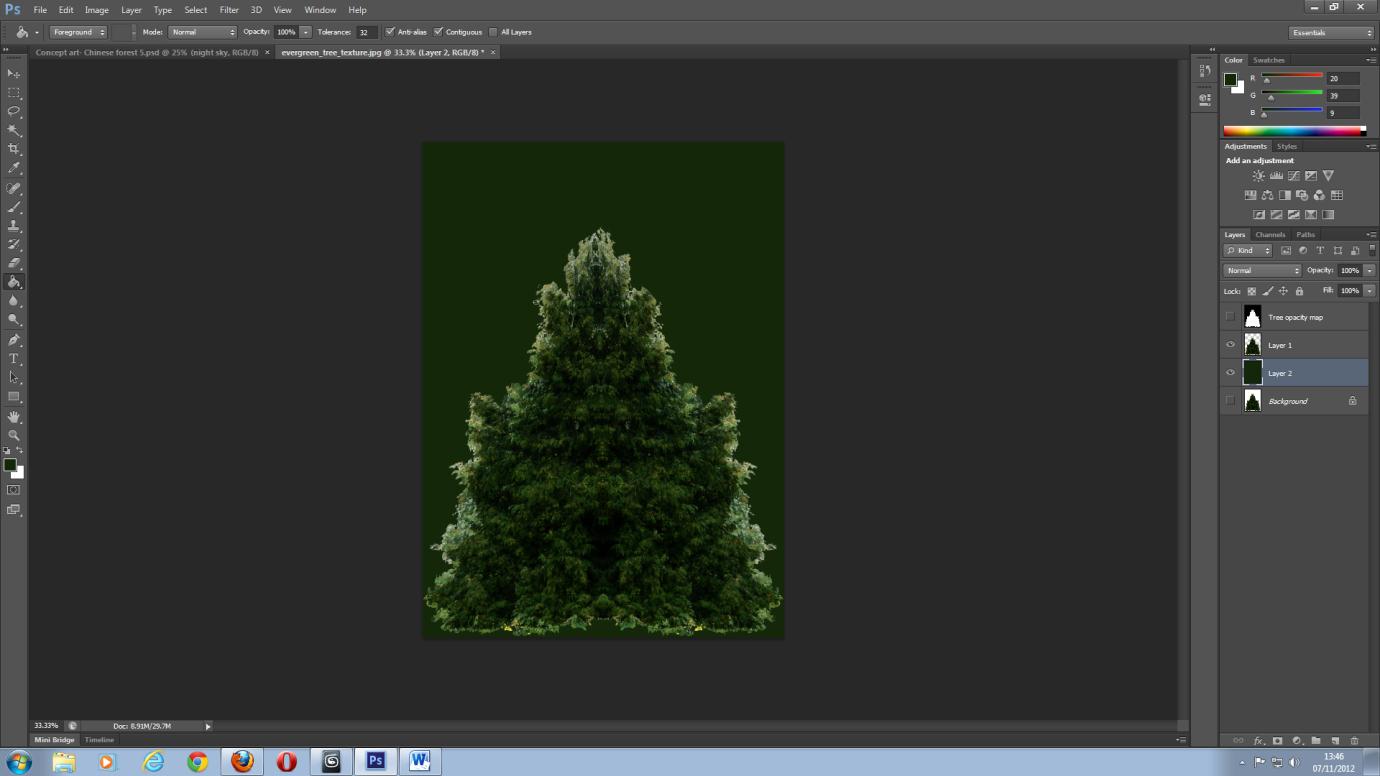 Design For Games FD- 3D Modelling: Tree- Using an Opacity Map