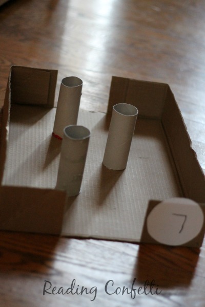 Reading Confetti: Cardboard Box Miniature Golf Course