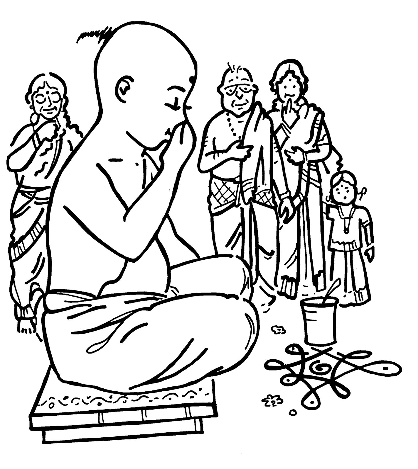 Tamil Cliparts: Printing Line art - 5 ( Wedding and invitations )