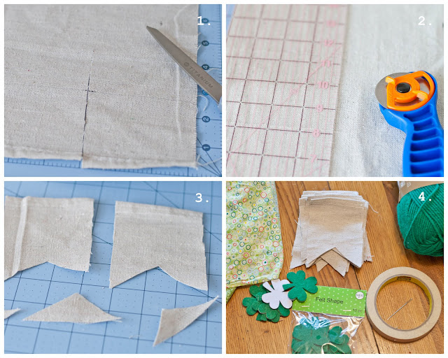 My Trash and Treasure: {diy} st. patrick's day garland