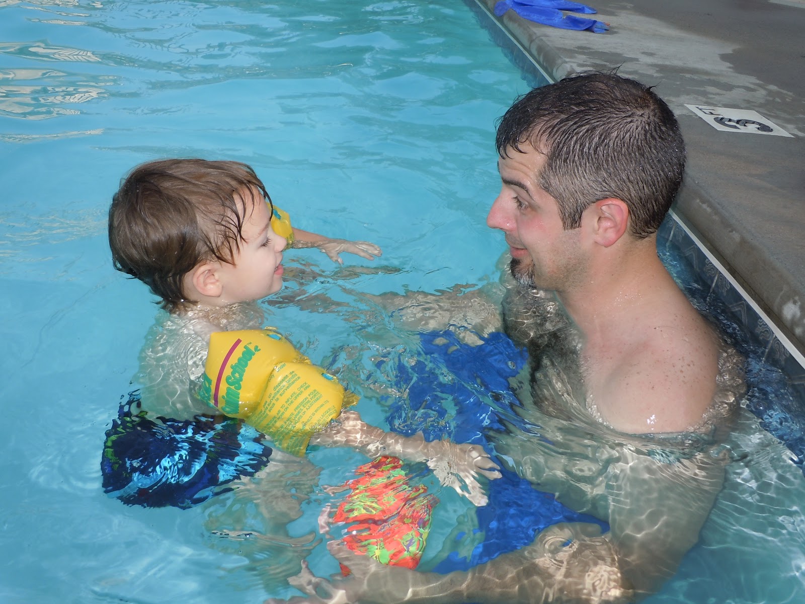 The Isham's: First dip in the pool this summer