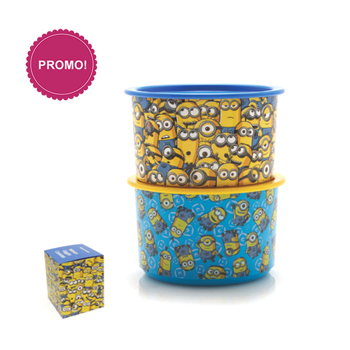 Agen Tupperware, Jual Tupperware, Tupperware Minion Giggle Canister (2 ...