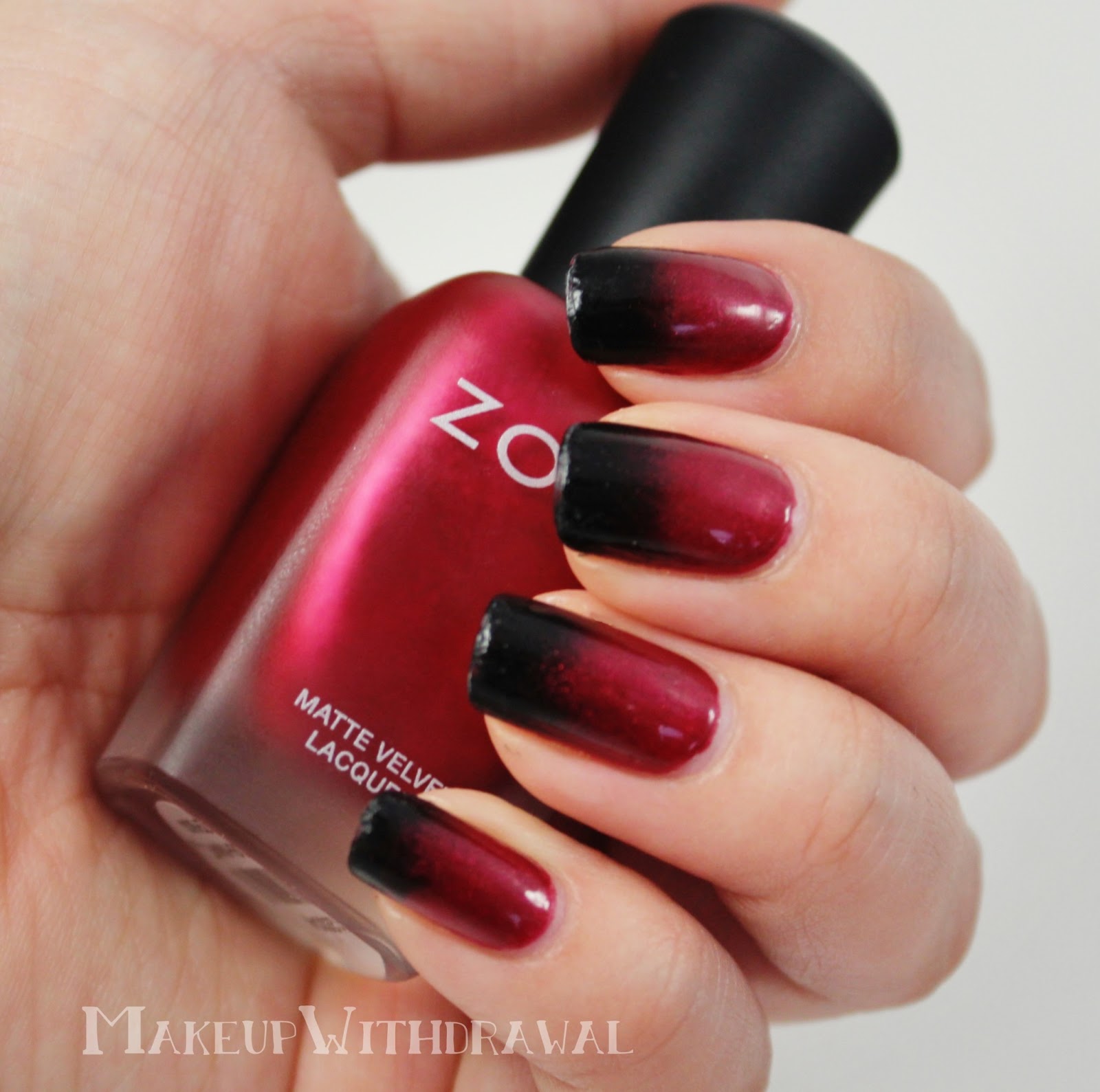 Red Gradient Lips and Nails | Makeup Withdrawal