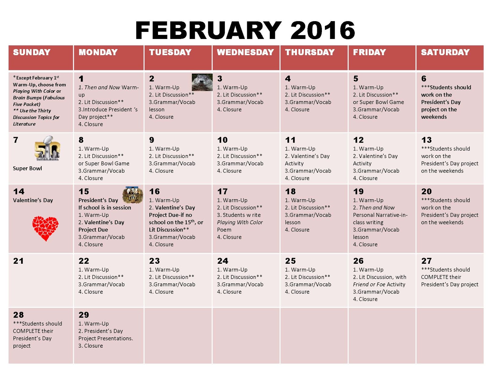 TEACH IT WRITE : Melt February lethargy with mesmerizing activities