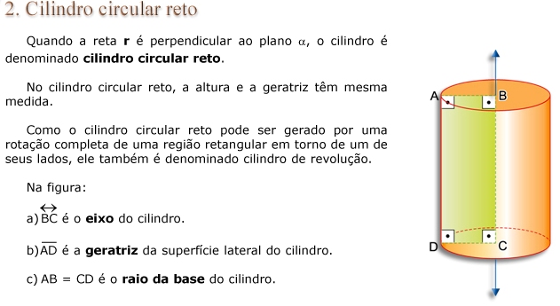 Matemática Objetiva: Cilindros