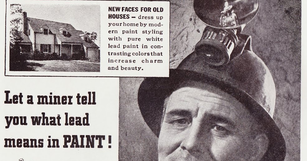 Papergreat: An unfortunate 1940 advertisement for white lead paint