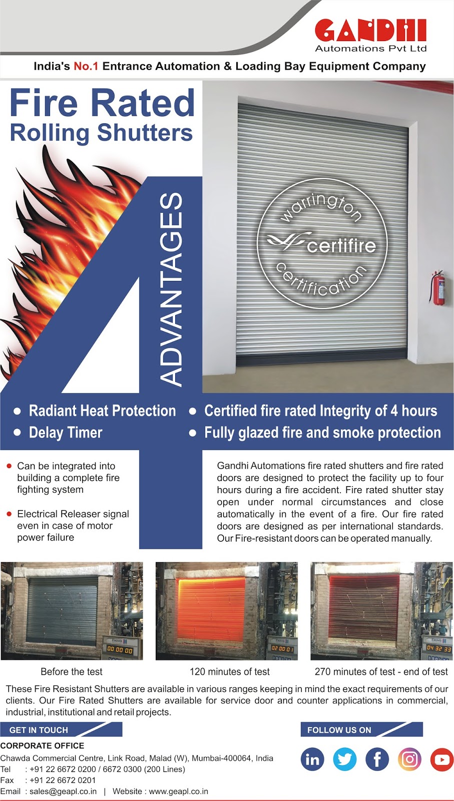 Gandhi Automations Pvt Ltd: Fire Rated Shutters: The Unsung Heroes of ...