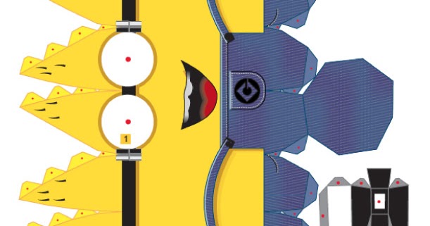 Minion - CASA DO PAPERCRAFT