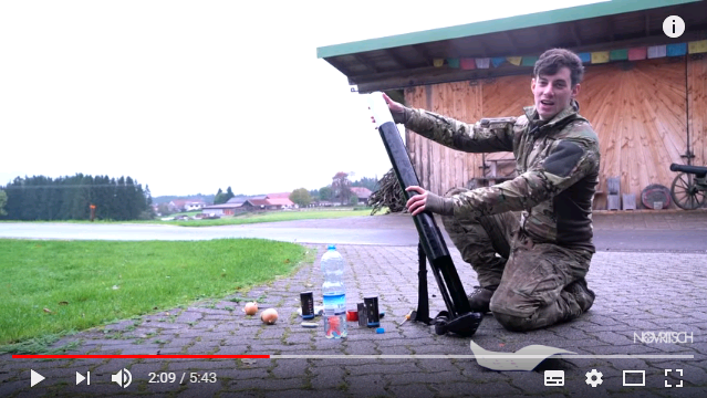 Homemade Airsoft Mortar In Action Youtube