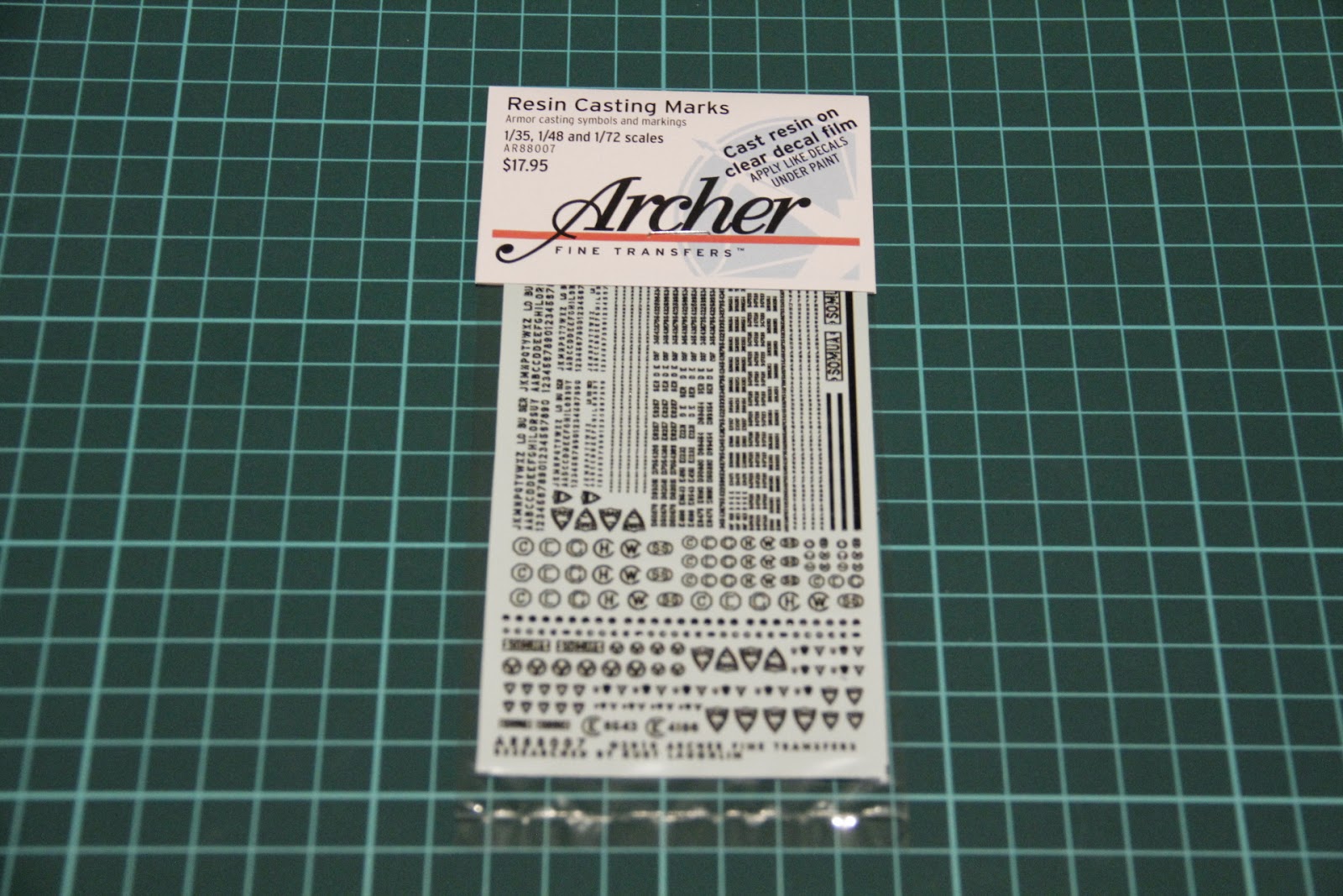 Archer Fine Transfers - Resin Casting Marks, Rivets, Weld Beads ...