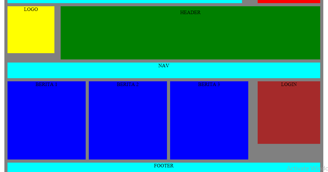 MEMBUAT TAMPILAN LAYOUT SEDERHANA HTML DAN CSS