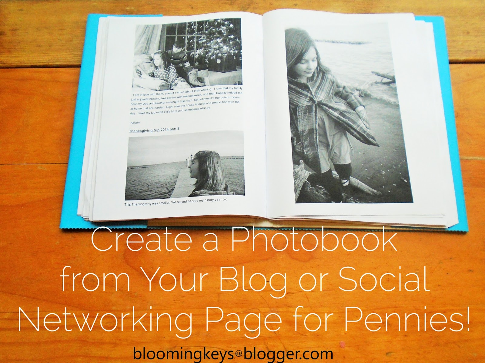 BloomingKeys: Creating a Photobook from a Blog or Social Network Page