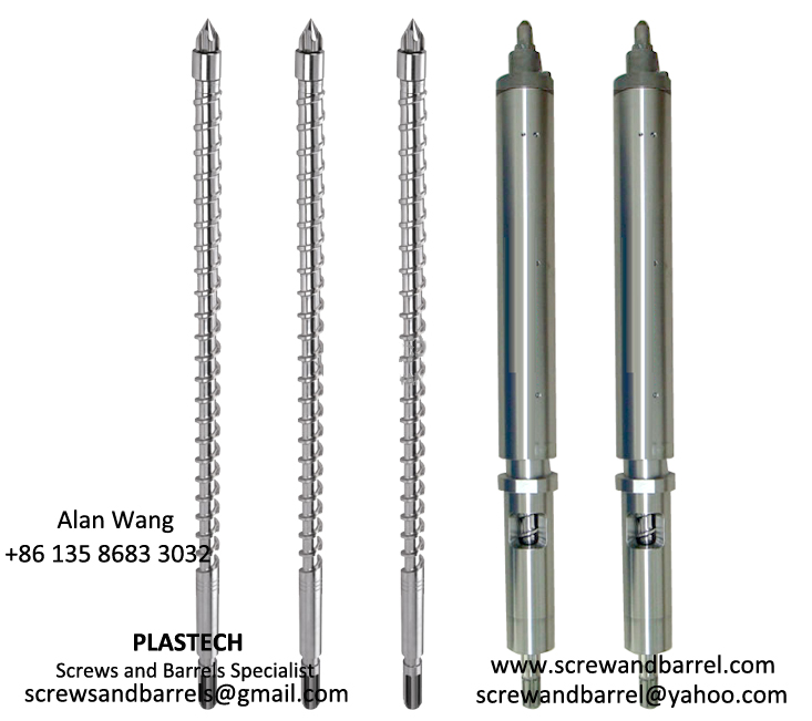 Toyo injection screws, barrels, cylinders, screw tips and other front ...