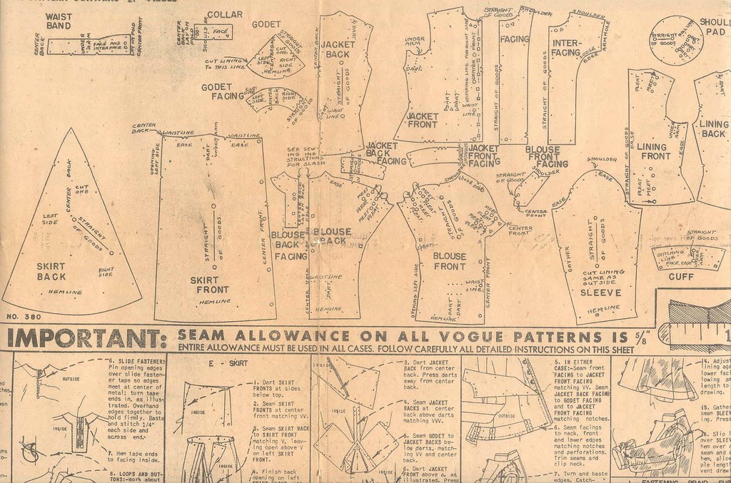 SewTawdry: VIntage Patterns - Resizing using a sloper - Part 1