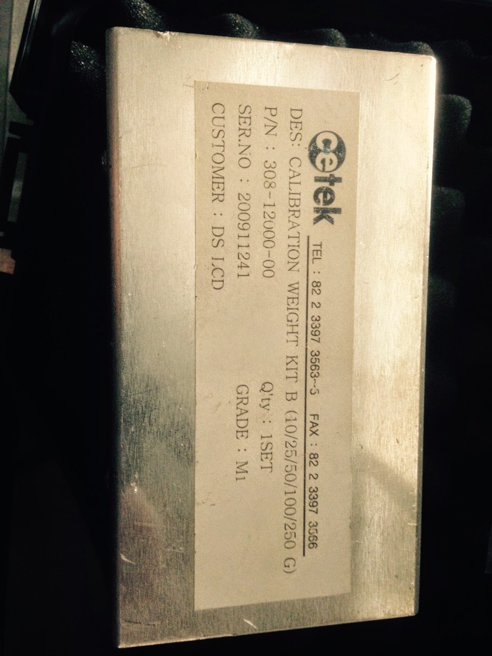 Semiconductor Equipment: Dage 4000 Calibration Jig, Kit & Weight, Work ...