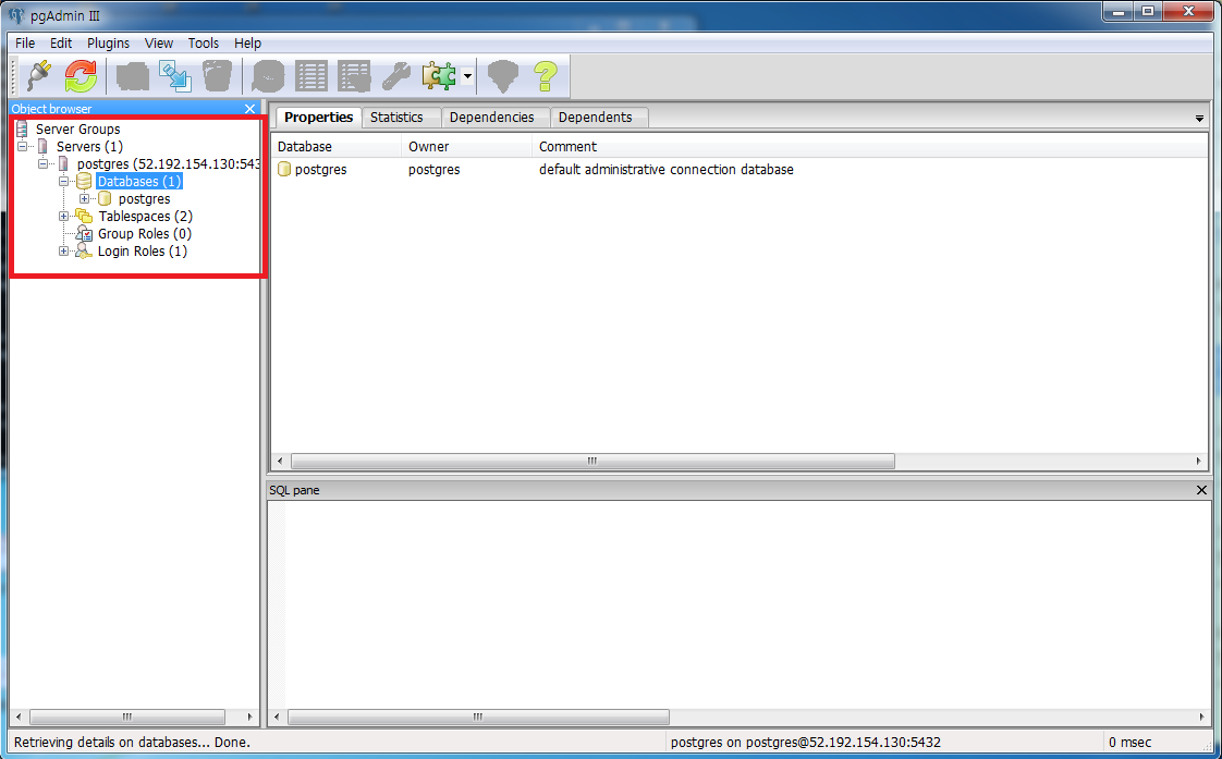SECURITY: [PostgreSQL] PostgreSQL, pgAdmin3 연동