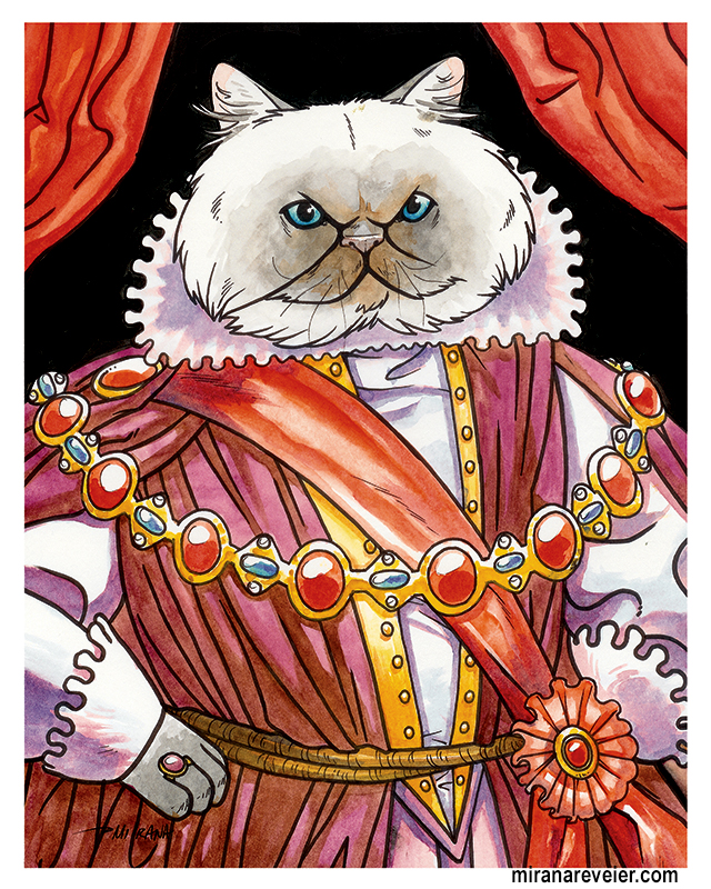 The Art Blog of Mirana Reveier: Art - 2016 Fantasy Cats Series