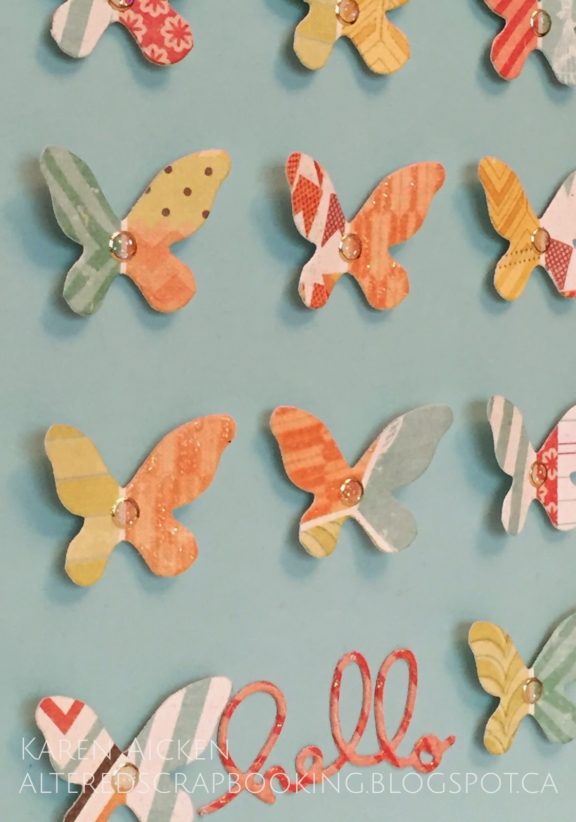 Altered Scrapbooking: Pretty Butterfly Rows