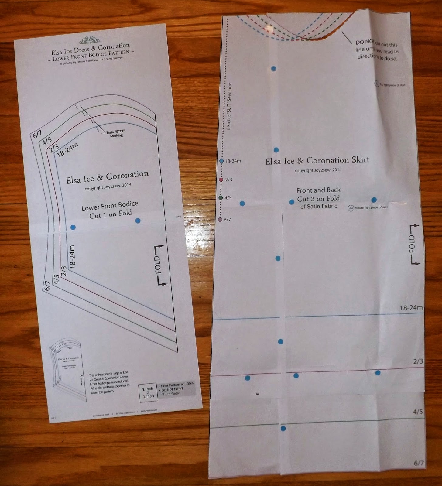 Elsa Ice and Coronation Dress PDF Pattern Launch!