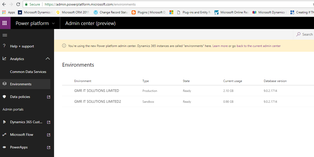 Microsoft Dynamics 365 New Admin Center Preview – uk365guy | Malla ...